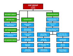 Organogram – GSP MARINE SERVICES